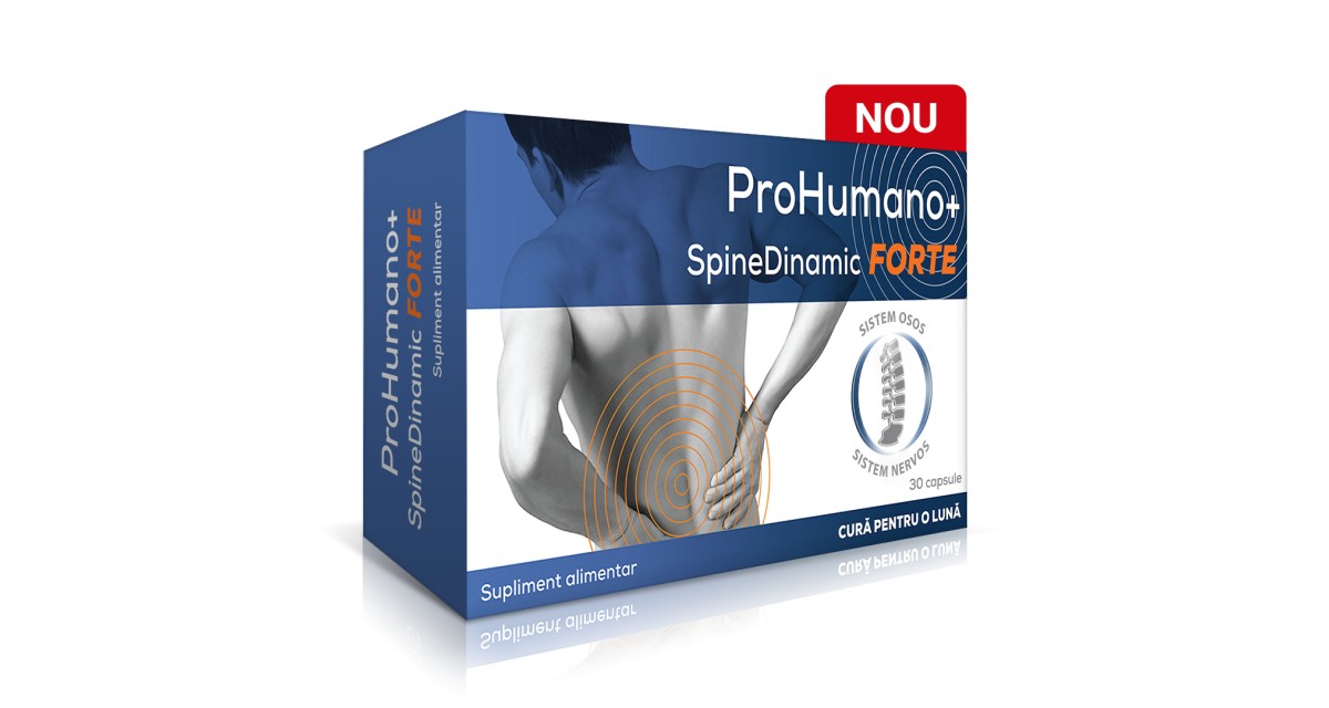 ProHumano+ SpineDinamic FORTE cunoaște fiecare detaliu al durerii de spate